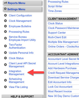 PrismHR Integration Setup