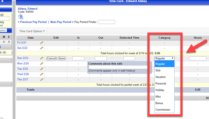 Punch Categories Rule and Pay Code Translation - TWP