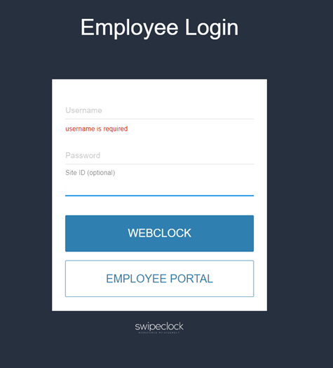 How-to: Log In to the WebClock and Employee Portal