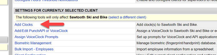 Add a Basic Clock to TimeWorksPlus