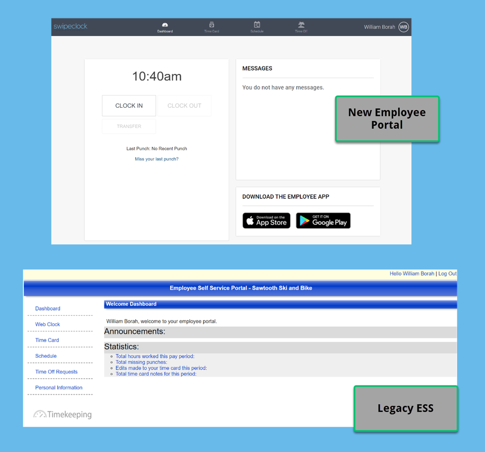 Employee Portal vs Legacy ESS