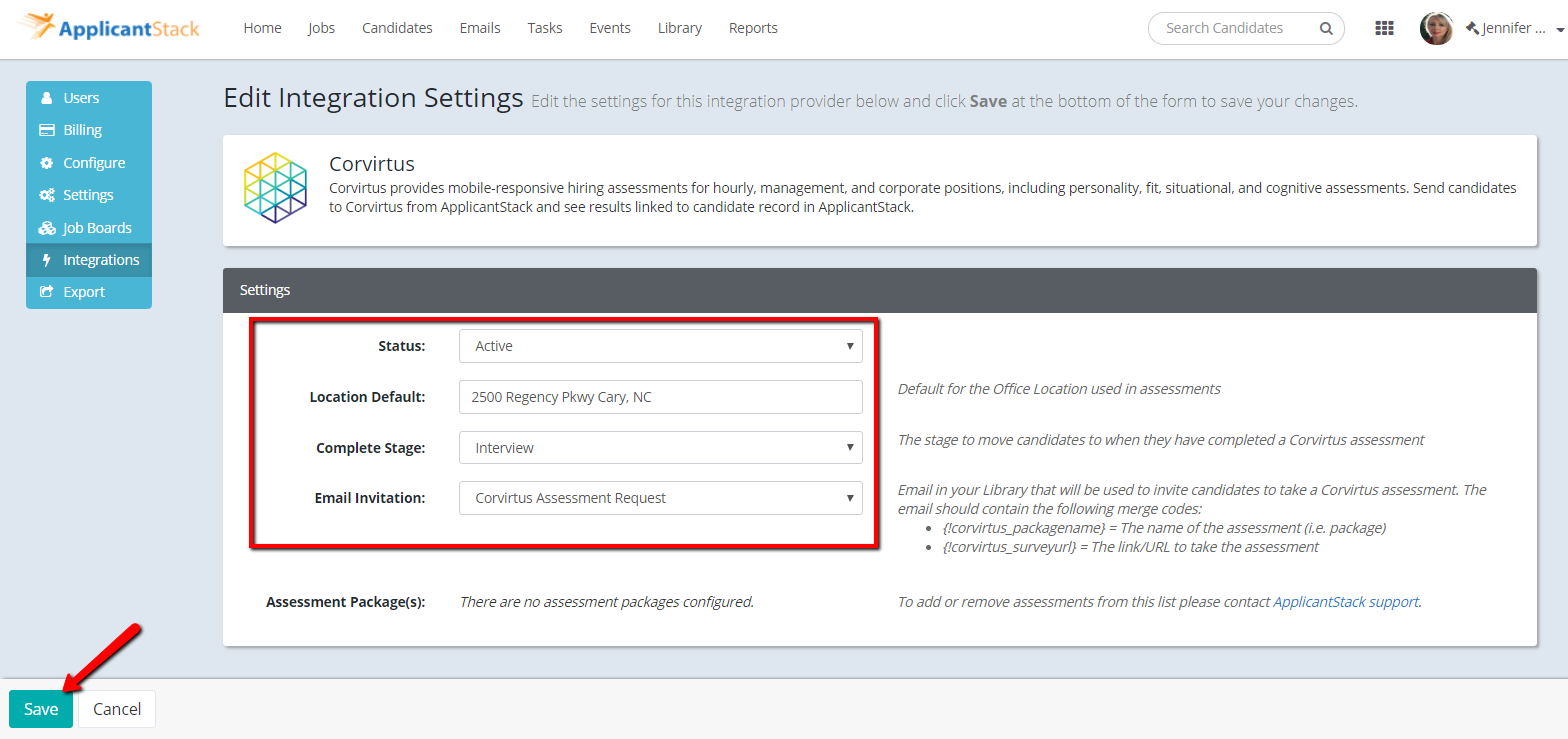 Corvirtus Integration