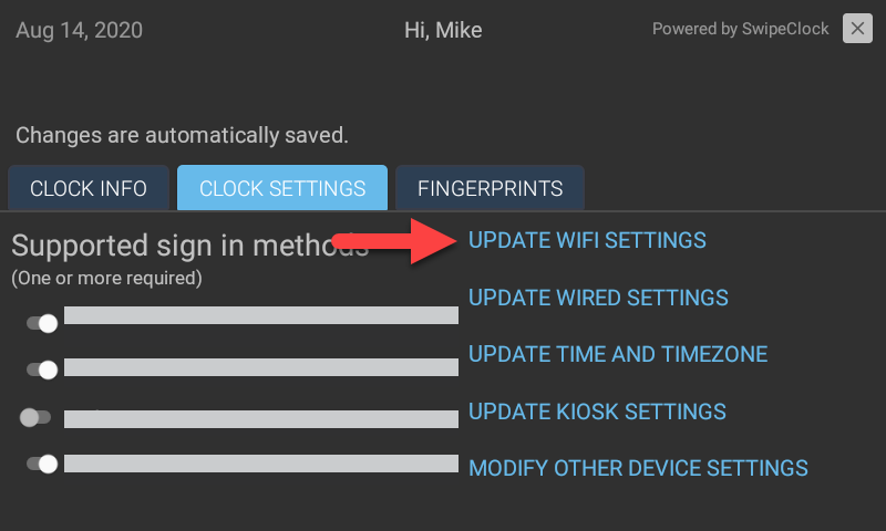 Connect TimeWorksTouch to the Internet