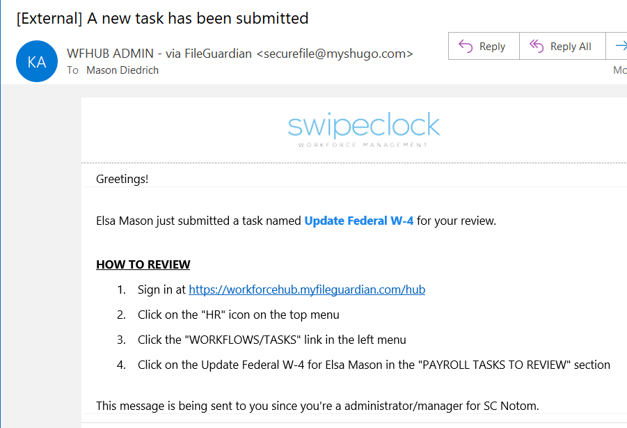 Approve Employee Self-Service Updates
