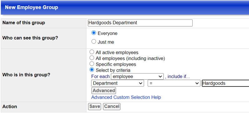 How-To: Create Employee Groups