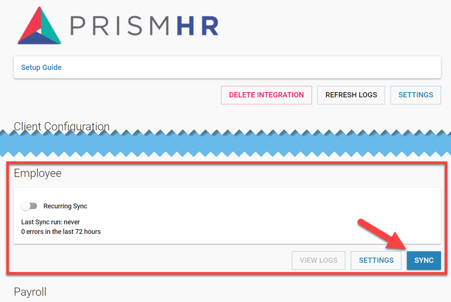 PrismHR - TimeWorksPlus Employee Sync