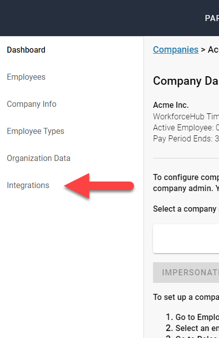 PrismHR - WorkforceHub Company Setup