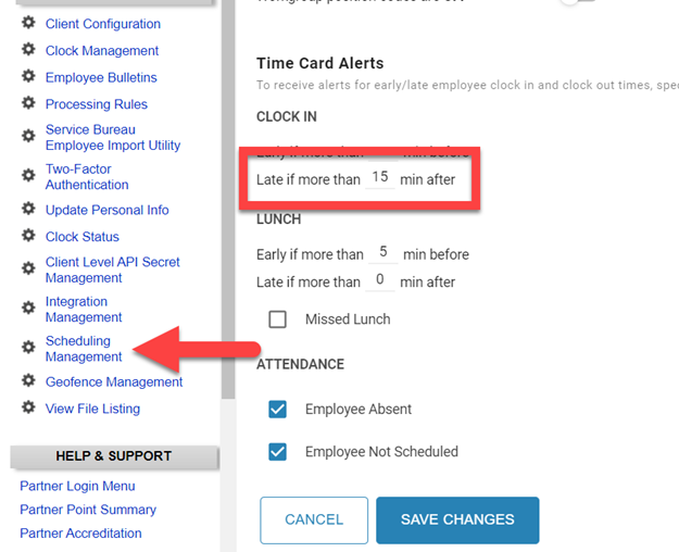 Late/No Show Notifications
