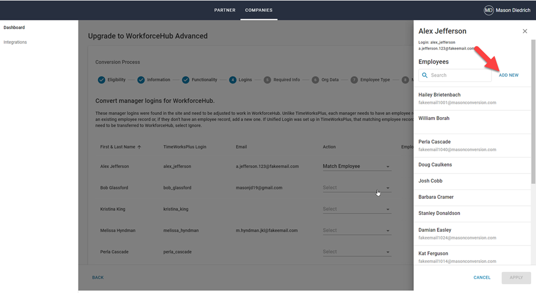 WorkforceHub Conversion: Conversion Tool