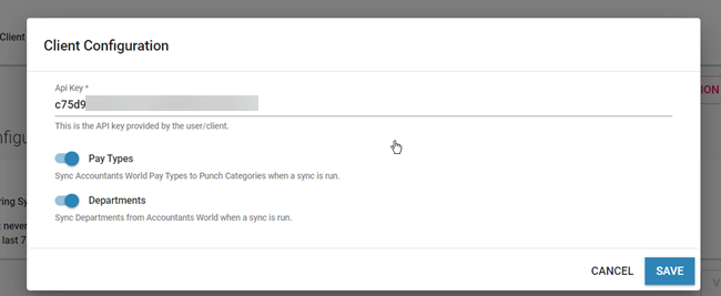 AccountantsWorld - WorkforceHub Integration - Company Setup
