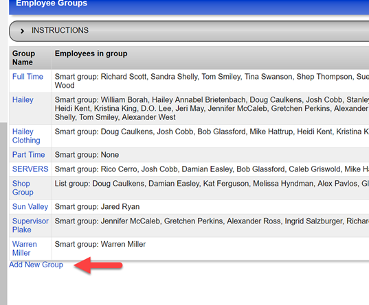 How-To: Create Employee Groups