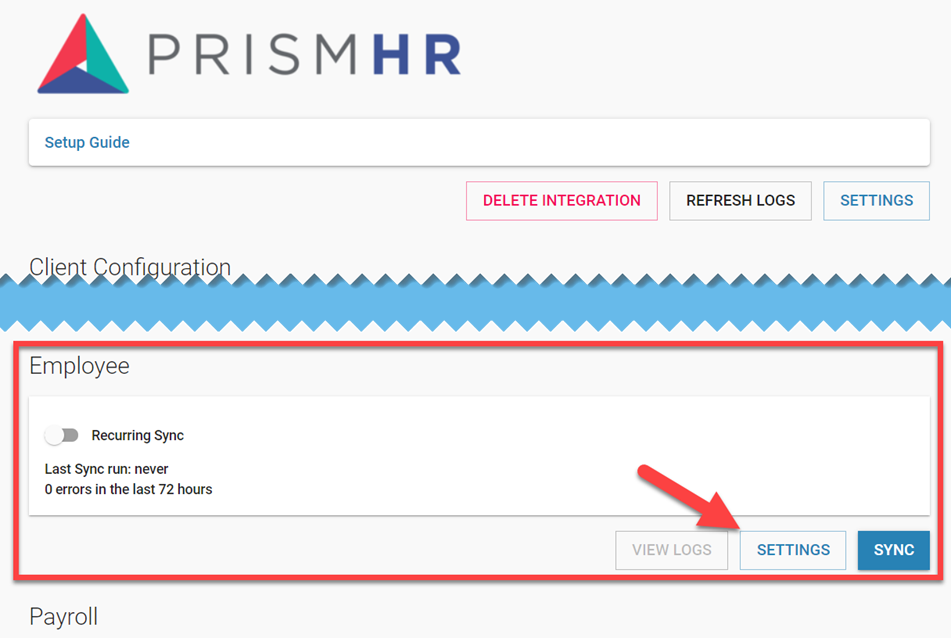 PrismHR - TimeWorksPlus Company Setup
