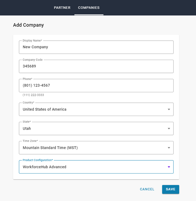 PrismHR - WorkforceHub Company Setup