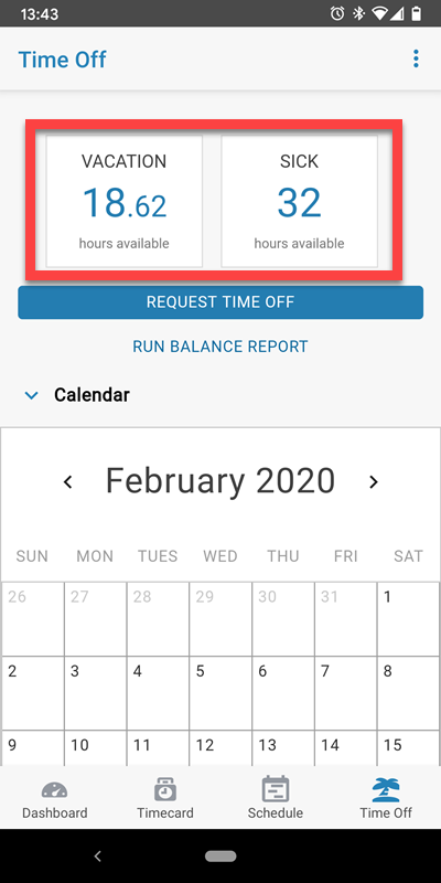 Request Time Off in TimeWorksPlus Employee