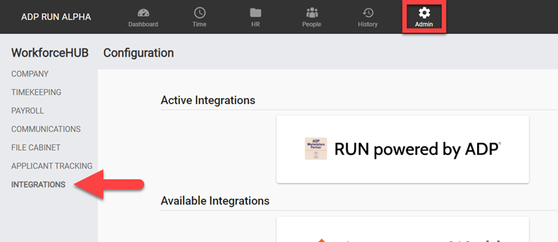 RUN Powered by ADP® Integration - User Guide