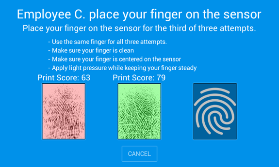 Touch and Touch 2 Clock Biometrics